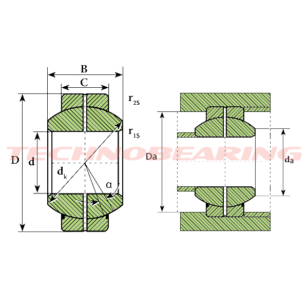 Подшипник GEG25ES-2RS TECHNIX купить в Беларуси | ТЕХНОБЕРИНГ
