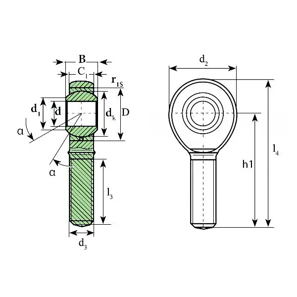 Шарнирный наконечник TSML12C (POS12ECL) TECHNIX купить в Беларуси ...