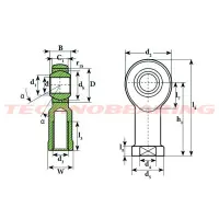 Шарнирный наконечник TSF8 TECHNIX купить в Беларуси | ТЕХНОБЕРИНГ