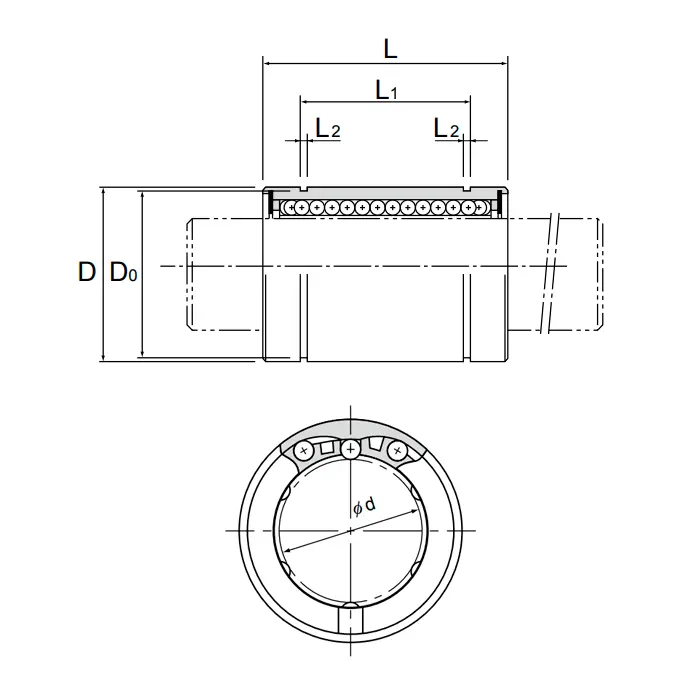 Линейный подшипник LM8-UU ISKRA купить в Беларуси | ТЕХНОБЕРИНГ